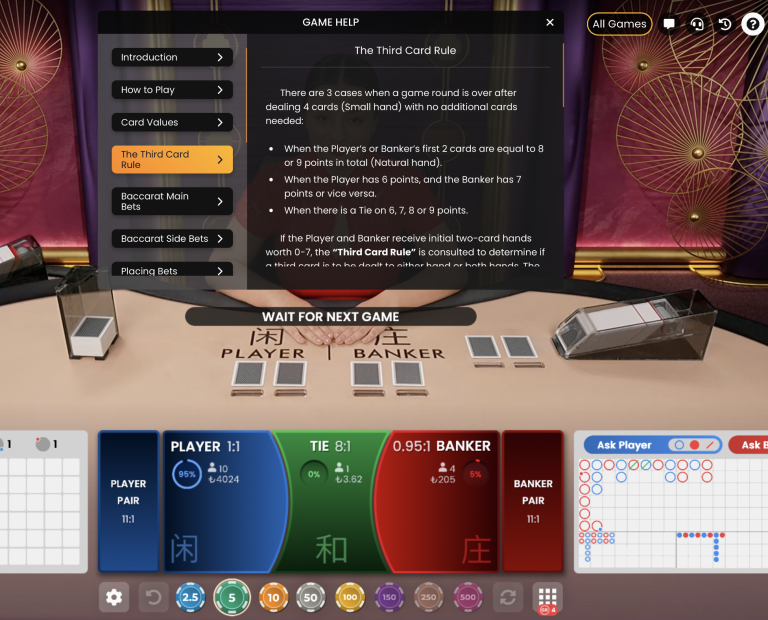 How to play Baccarat - Baccarat