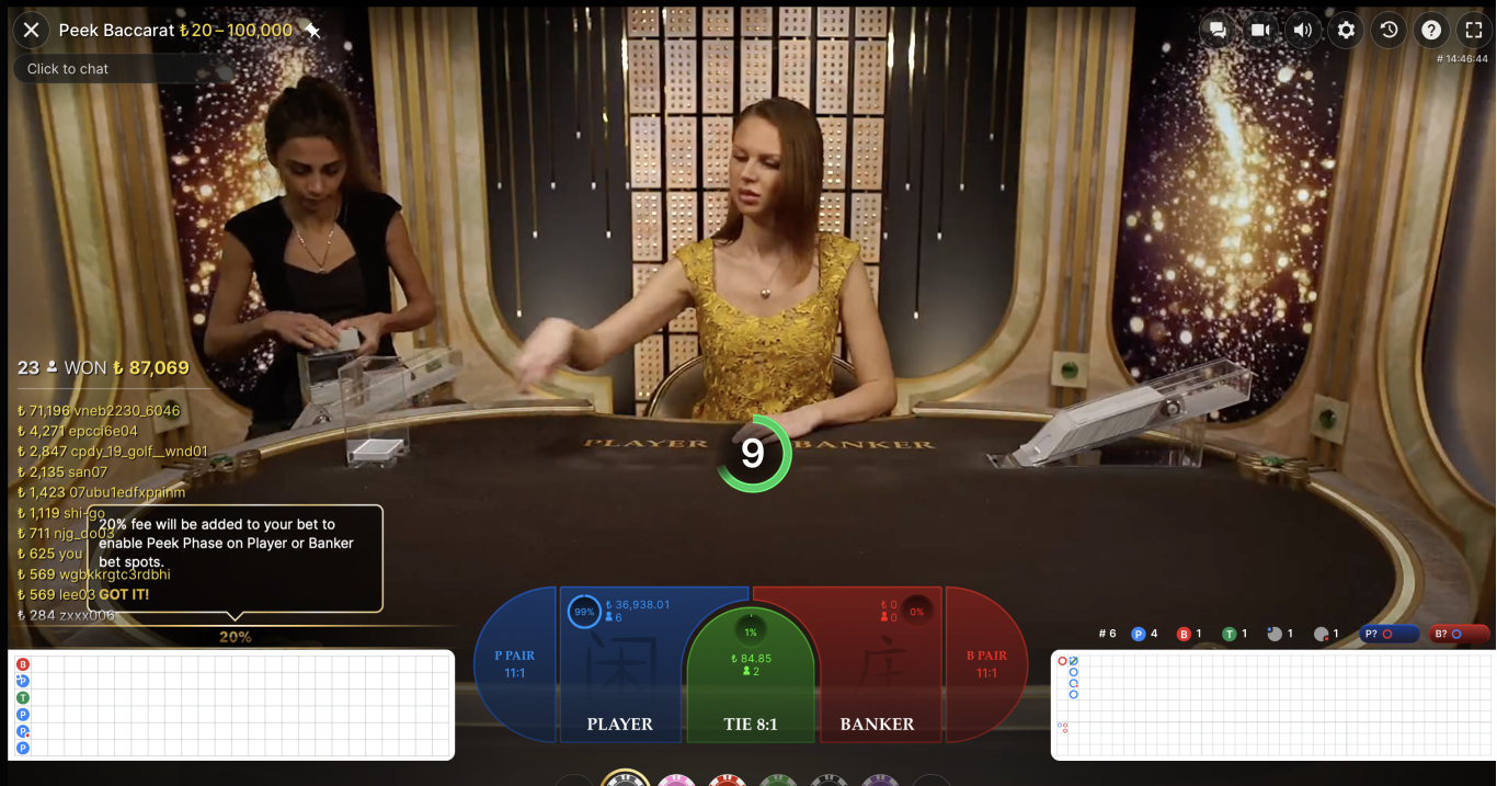 Hints, tips - Baccarat